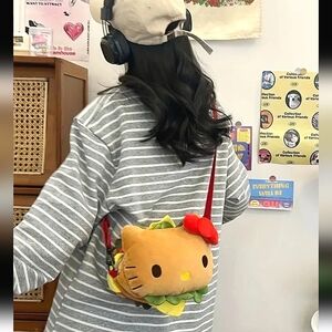 Hello Kitty | Bags | Hello Kitty Cheeseburger Crossbody Zipper Bag Nwot ...